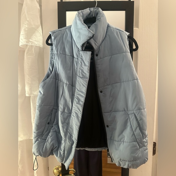 Free Country | Jackets & Coats | Free Country Dusty Blue Puffer Vest ...